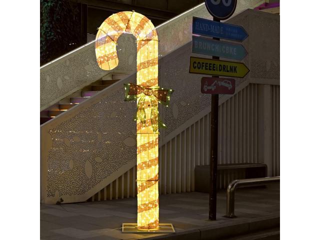 Click here for Yescom 8FT Pre-Lit 660LED Christmas Candy Cane Gia... prices