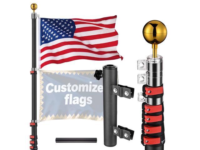 Click here for Yescom 20Ft Portable Telescoping Flag Pole with La... prices
