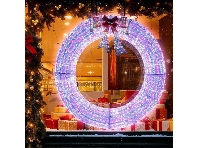 Click here for Yescom 60 Pre Lit Halo 4600 LED Christmas Wreath 1... prices
