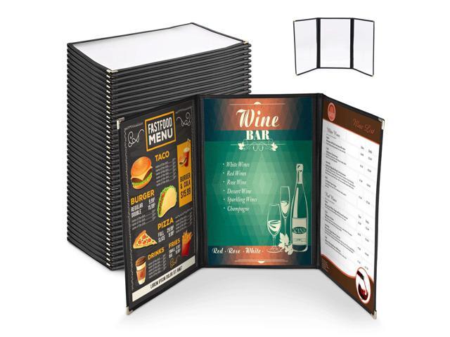 Click here for WeChef 30 Pack Menu Cover 8.5 x 14 6 View Triple F... prices