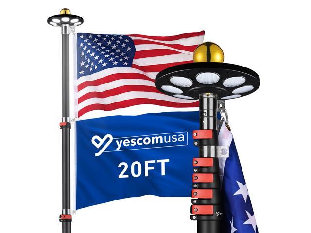 Click here for Yescom EZ GO 20ft Telescoping Flag Pole Kit with S... prices
