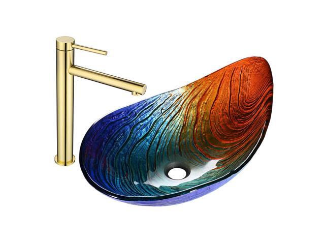 Click here for Aquaterior Bathroom Vessel Sink Tempered Glass Wat... prices