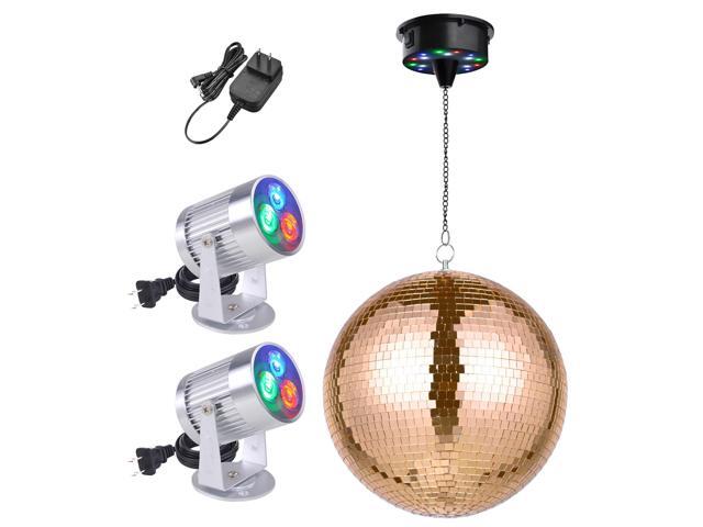 Click here for Yescom 12 Party Mirror Ball with 2 RGB Spotlights... prices