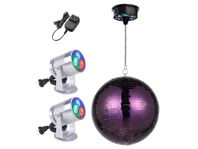 Click here for Yescom 12 Disco Mirror Ball with 2 LED Spotlights... prices