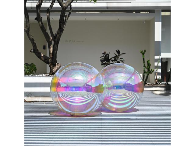 Click here for Yescom 2PCS 39 Big Shiny Inflatable Mirror Ball Se... prices