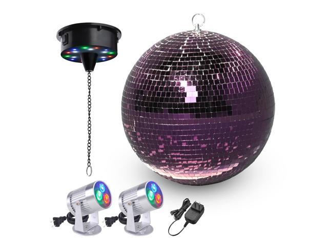 Click here for Yescom 12 Disco Mirror Ball with 2 LED Spotlights... prices