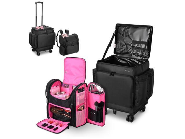 Click here for Byootique Rolling Makeup Train Case w/ Backpack Tr... prices