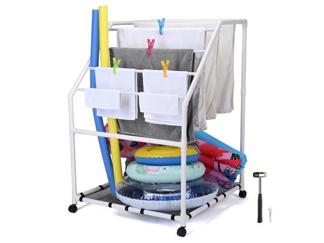 Click here for Yescom Free Standing Pool Side PVC Towel Rack Hold... prices