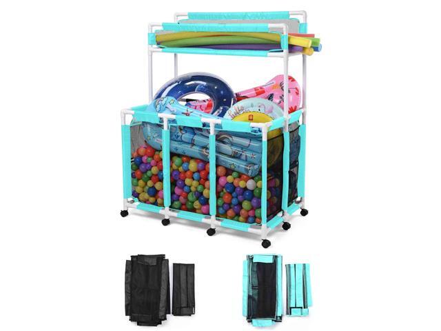 Click here for Yescom 424 Gal Pool Float Storage Bin Blue Net Rep... prices