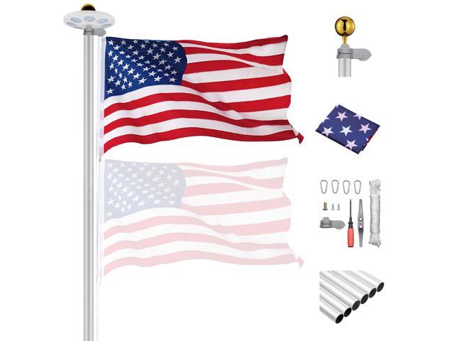 Click here for Yescom Bravery 20ft 13 Gauge Sectional Flag Pole w... prices