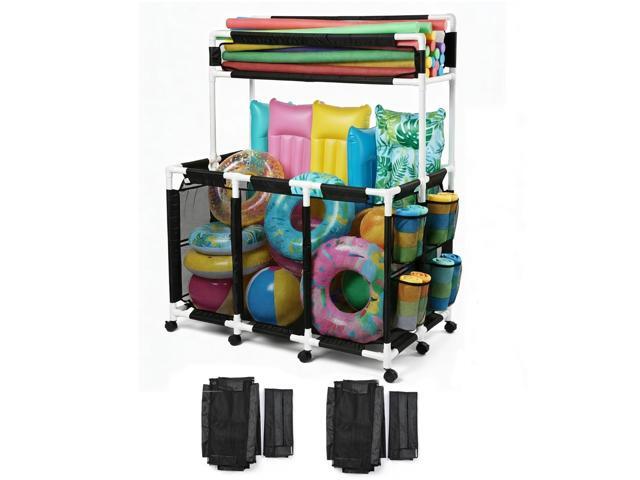 Click here for Yescom 424 Gal Pool Float Storage Bin Black Net Re... prices