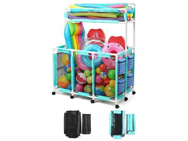 Click here for Yescom 424 Gal Pool Float Storage Bin Blue Net Rep... prices