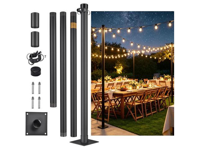 Click here for Yescom 10 Ft Sun Shade Sail Pole Post Canopy Awnin... prices