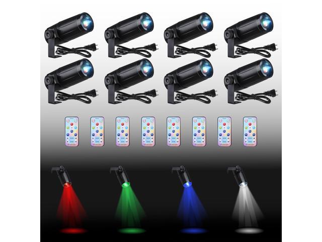 Click here for Yescom 8 Pack LED Disco Ball Spotlight Stage Effec... prices