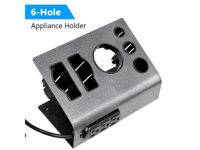 Byootique Salon Appliance Desktop Holder For Flat Iron Curling and Blow Dryer Hair Styling - Black