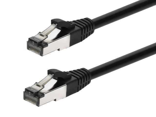 Click here for Monoprice Cat8 Patch Cable - 25 Feet - Black Doubl... prices