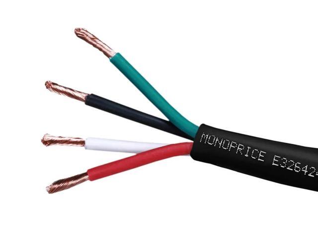 Click here for Monoprice Speaker Wire  CL2 Rated  4-Conductor  16... prices