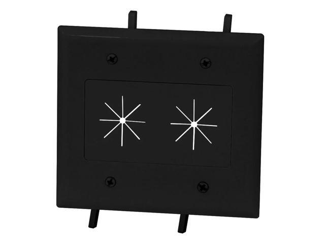 Click here for Monoprice Cable Plate with Flexible Opening  2-Gan... prices