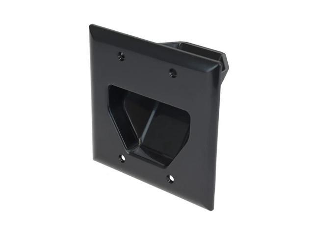 Click here for Monoprice 2-Gang Recessed Low Voltage Cable Plate... prices