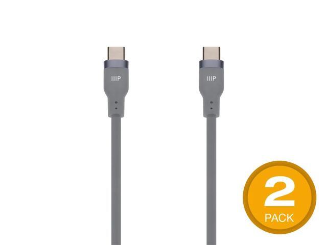 Click here for Monoprice USB-C to USB-C Silicone Charging Cable -... prices
