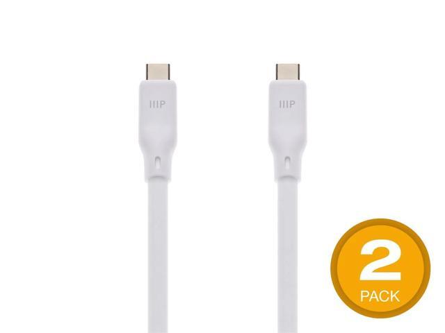 Click here for Monoprice USB4 Gen 2 Silicone Cable 6ft White - 2... prices