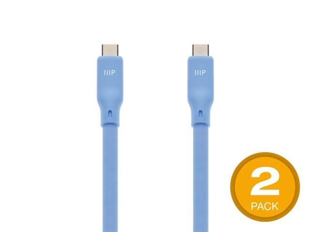 Click here for Monoprice USB4 Gen 2 Silicone Cable 6ft Blue - 2 P... prices