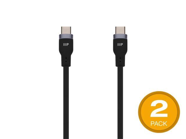 Click here for Monoprice USB-C to USB-C Silicone Charging Cable -... prices