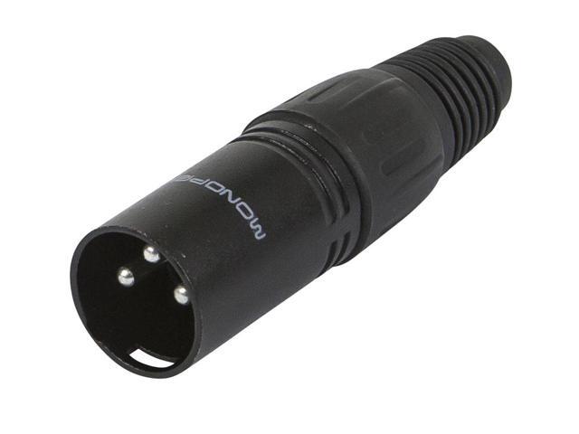 Click here for Monoprice 3-Pin Male DMX Connector - Black Anodize... prices