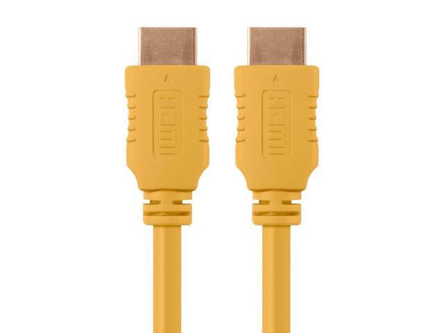 Click here for Monoprice HDMI Cable - 6 Feet - Yellow 4K@60Hz  HD... prices