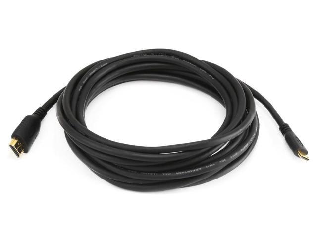 Click here for Monoprice Standard HDMI Cable - 15 Feet - Black Wi... prices
