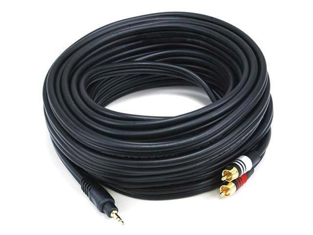 Click here for Monoprice 35ft Premium 3.5mm Stereo Male to 2RCA M... prices