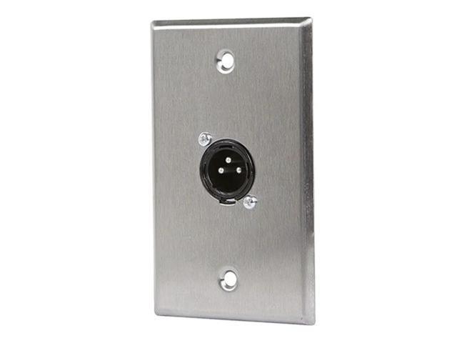 Click here for Monoprice 1-port 3-pin XLR Male Zinc Alloy Wall Pl... prices