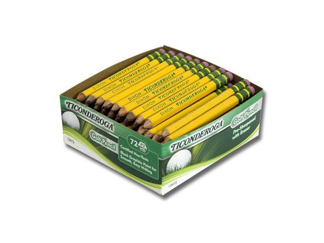 Click here for Ticonderoga Golf Pencils  Hb (#2)  Black Lead  Yel... prices