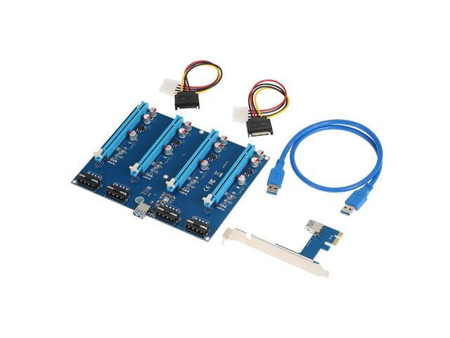 Click here for PCI-E 1 to 4 PCI Express 16X Slots Riser Card Mini... prices