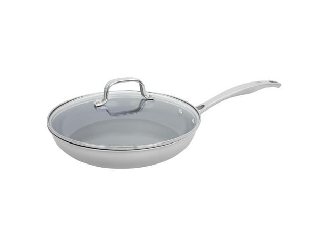 Henckels Stainless Steel 10 Frying Pan with Lid  One Size  Stainless Steel