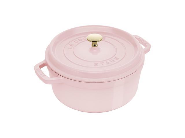 Click here for Staub Cast Iron 4-qt Round Dutch Oven - Peony Pink prices