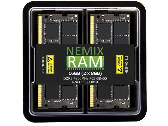 Click here for NEMIX RAM 16GB (2X8GB) DDR5 4800MHZ PC5-38400 1Rx8... prices