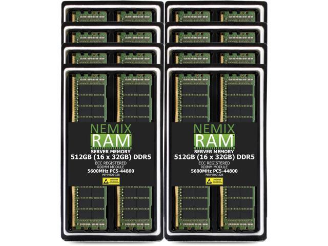 Click here for NEMIX RAM 512GB (16X32GB) DDR5 5600MHZ PC5-44800 2... prices