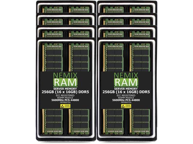 Click here for NEMIX RAM 256GB (16X16GB) DDR5 5600MHZ PC5-44800 1... prices