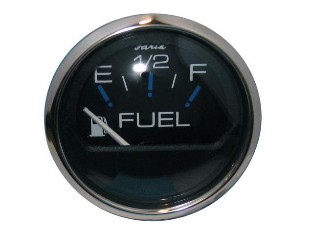 Click here for Faria Chesapeake Black SS 2 Fuel Level Gauge (E-1/... prices