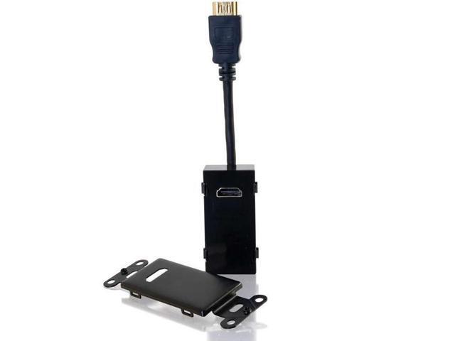 Click here for C2g Hdmi Pass Through Decorative Wall Plate - Blac... prices