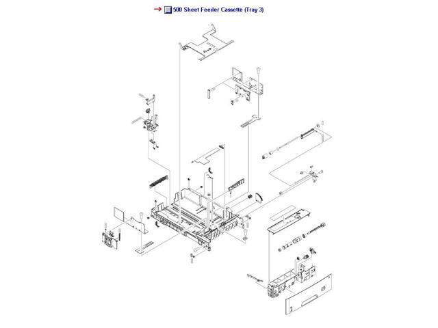 Click here for HP RM1-2900-060CN 500-Sheet Paper Cassette Tray 3 prices