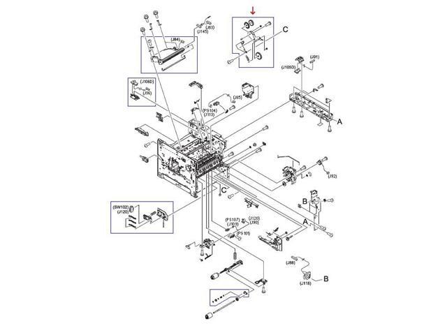 Click here for HP 5851-2766 Swing Plate Assembly - For Tray 2 Pap... prices