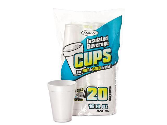 Click here for Dart 16FP20 Large Foam Drink Cup  16 Oz  Hot/Cold... prices