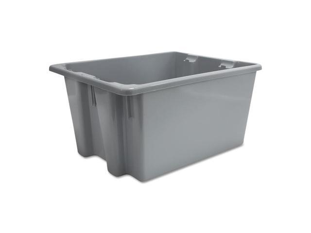 Click here for RUBBERMAID FG172100GRAY Gray Stack and Nest Bin  1... prices