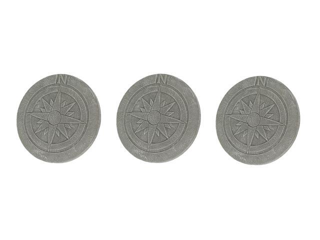 Click here for Set of 3 Nautical Compass Rose Design Natural Gray... prices