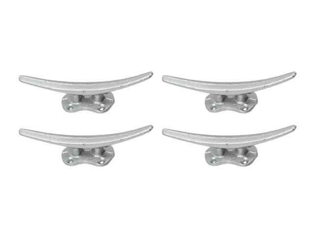 Click here for Set of 4 Metallic Silver Finish Cast Iron Boat Cle... prices