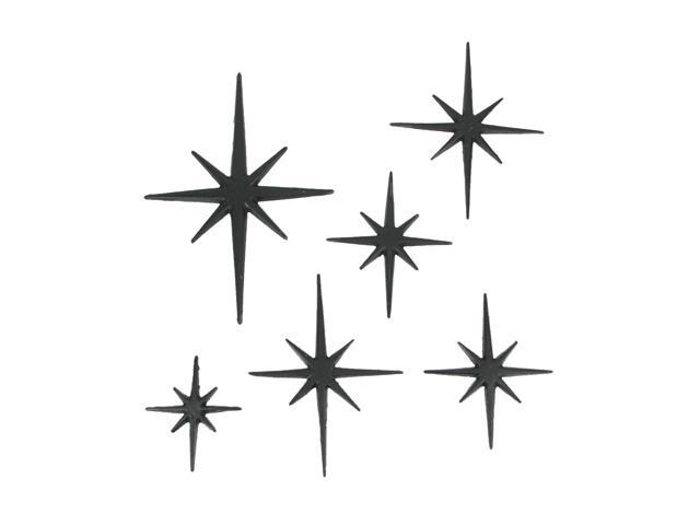 Click here for Enchanting Set of 6 Black Cast Iron Starburst Wall... prices
