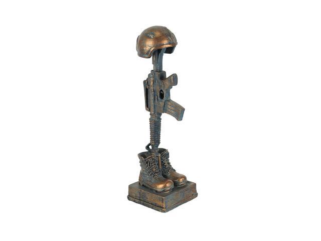 Click here for Antique Bronze Finish Battle Cross Fallen Soldier... prices