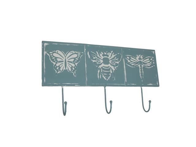 Click here for Blue Metal Vintage Bug Wall Hook Decorative Hangin... prices